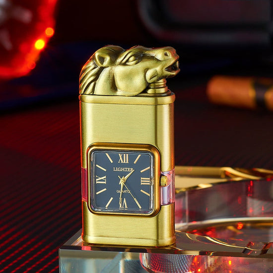 Windproof Lighter Vintage Watch Bezel Jet flame Torch – Blauzone