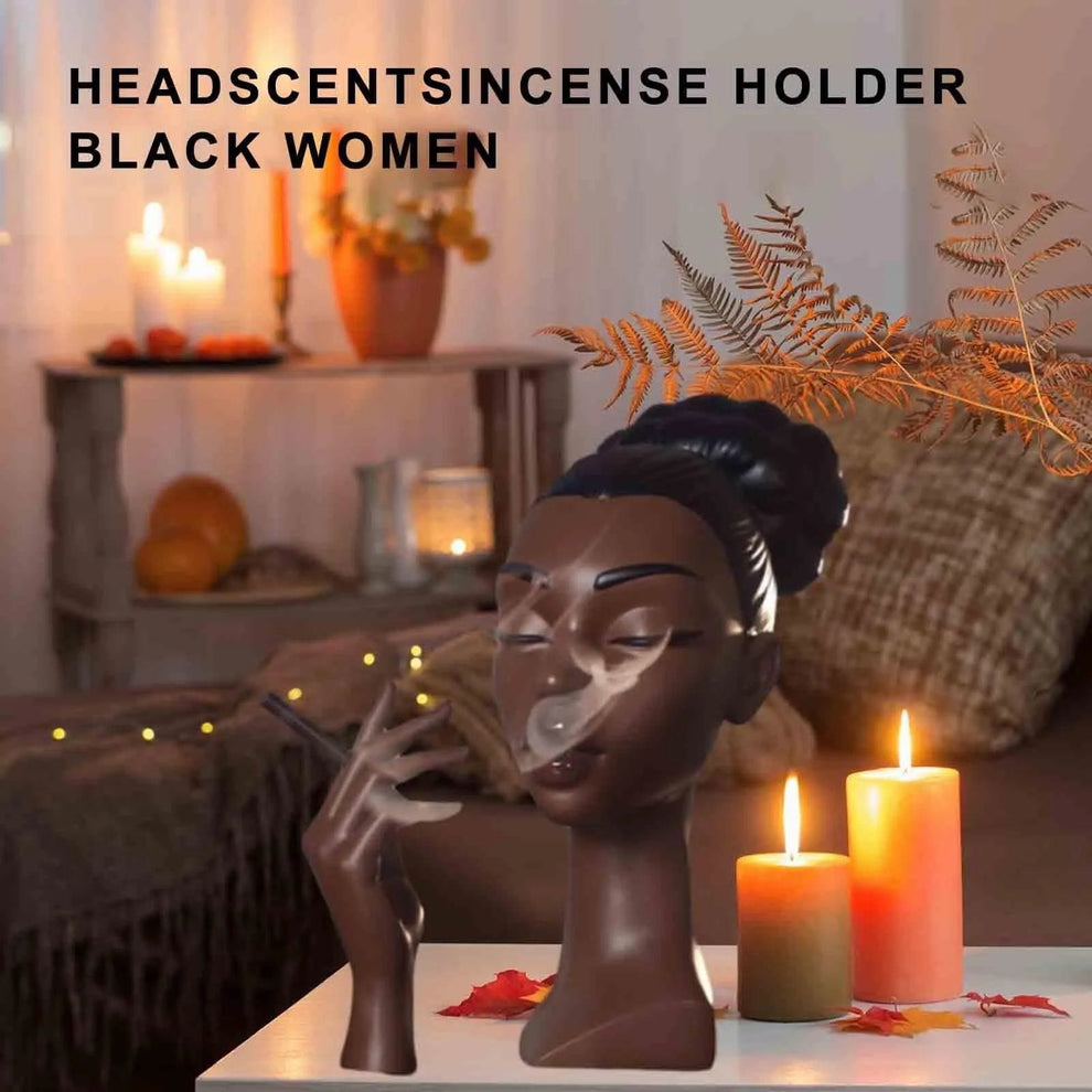 🔥Head Incense Burner Black Woman – Blauzone